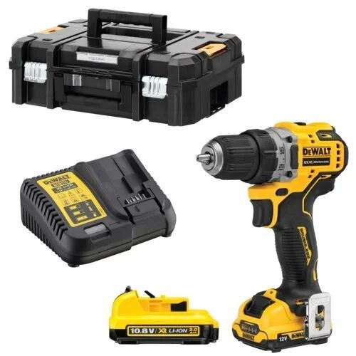 Дрель-шуруповерт DeWalt DCD701D2; 12 V; 2x2,0 Ah аккум., От ...