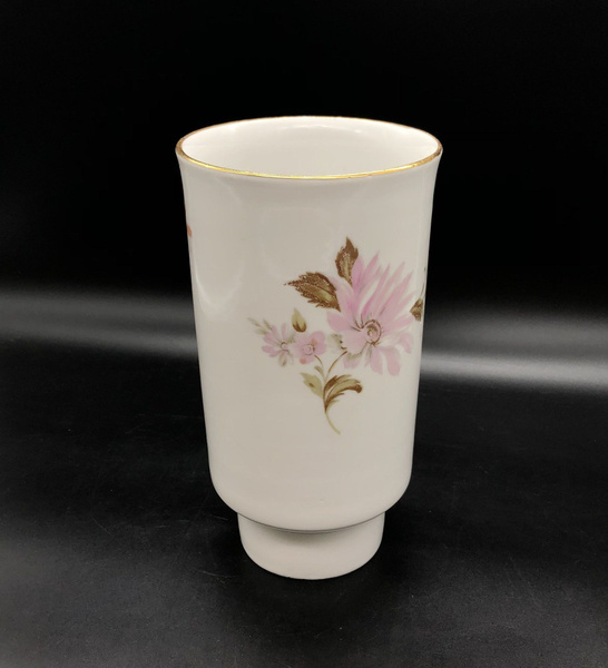 Ваза винтажная, фарфор, золочение, деколь, Дулёво, СССР, 1968-1991 гг. купить по низким ценам в ...