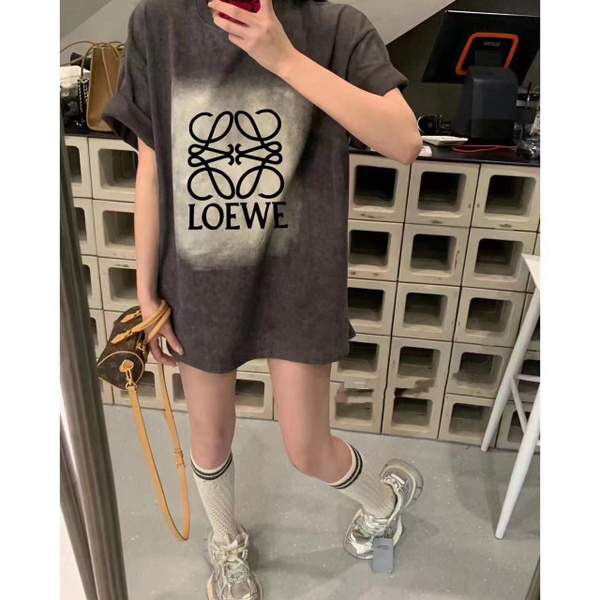 Футболка Loewe, размер 52, цвет серый, хлопок 100% - купить по выгодной ...