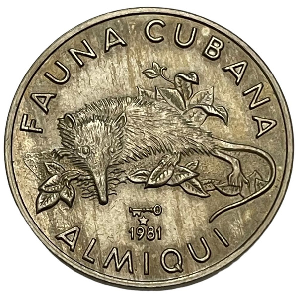 Куба 1 песо 1981 г. (Фауна Кубы - Кубинский щелезуб) - купить в интернет-магазине OZON с быстрой ...