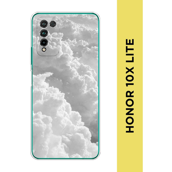 Силиконовый чехол на Honor 10X Lite / Хонор 10Х Лайт "Пушистые облака ...