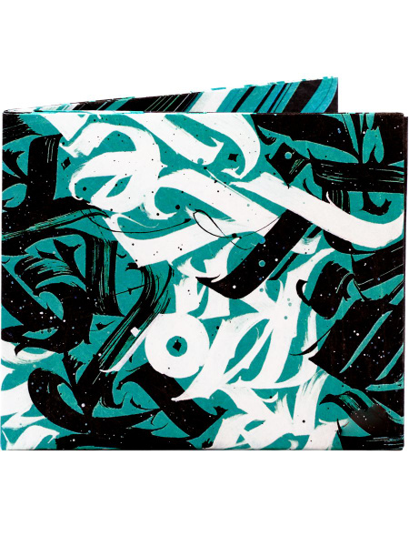 Стильный кошелек New Wallet-Calligraphy, тонкий и легкий, из Тайвек ...