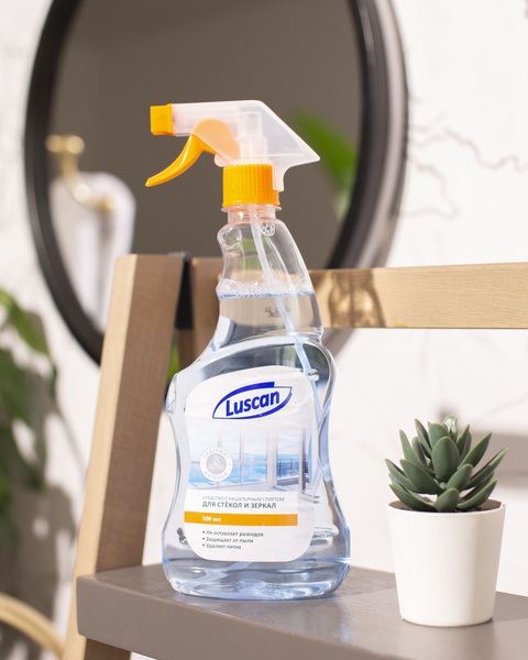 Средство для стекол и зеркал Luscan, спрей, 500 мл - купить с доставкой по выгодным ценам в ...