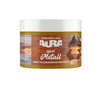 Эмаль AURA декоративная AURA Effekt Metall серебро 0,8 кг, Полуматовое покрытие - купить в ...