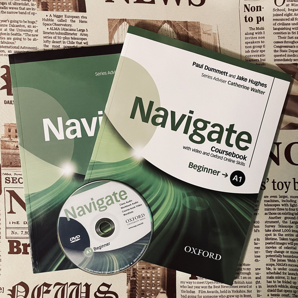 NAVIGATE A1 Coursebook+Workbook+ DVD (зеленый / А1) - купить с ...