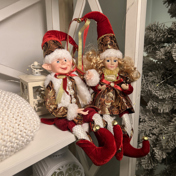 Эльф новогодний на елку, декорация на елку, игрушка на новый год купить ...