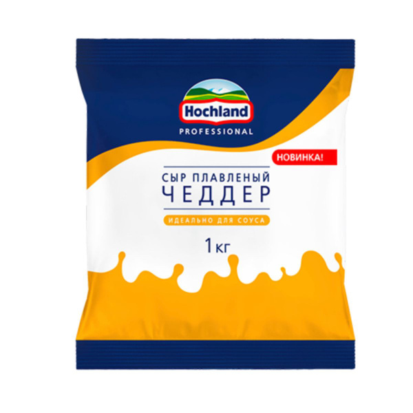 Cыр Чеддер плавленный для соусов Hochland Professional 40 1 кг