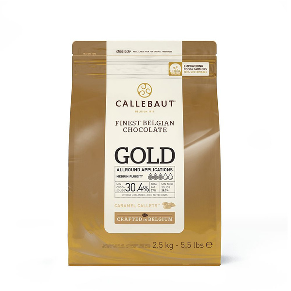 Шоколад белый Callebaut GOLD (2,5 кг) - купить с доставкой по выгодным ...