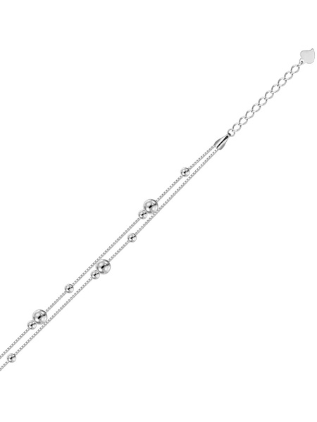 MIUZ Diamonds Браслет из серебра 925 пробы с шариками купить на OZON по ...