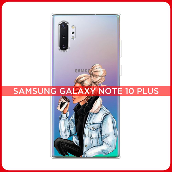 Силиконовый чехол на Samsung Galaxy Note 10 Plus / Самсунг Ноте 10 Плюс ...