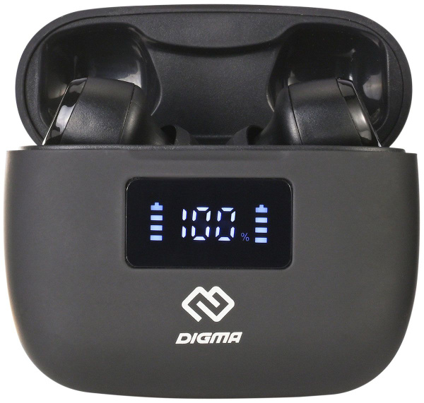 Наушники Вкладыши Digma TWS-16, черный, беспроводные bluetooth (TWS16) - купить по доступным ...