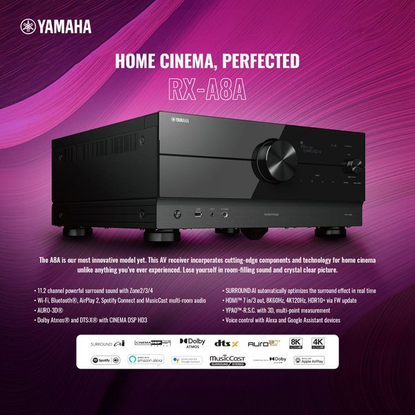 AV-процессор Yamaha, RX-A8A, RX-A8A - купить в интернет-магазине OZON с доставкой по России ...