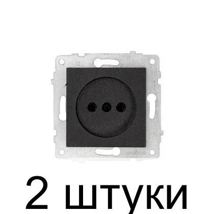 OVIVO Grano черный Розетка 1-гнездн. б/з (без рамки) 600-000317-215 - 2 ...