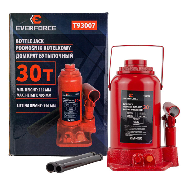 Домкрат бутылочный 30т EVERFORCE EF-T93007 - купить с доставкой по выгодным ценам в интернет ...