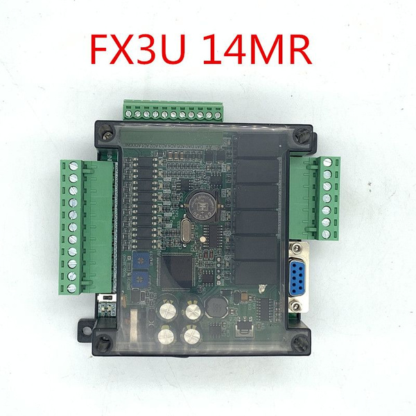 FX1N FX2N FX3U 14MR 6AD 2DA ПЛК RS232 RS485 Modbus RTU 24 В постоянного ...