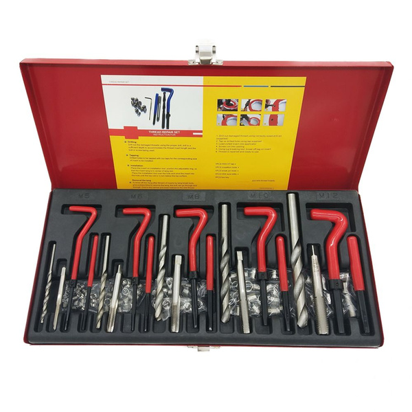Набор для восстановления резьбы M5 M6 M8 M10 M12 купить на OZON по низкой цене (1788889186)