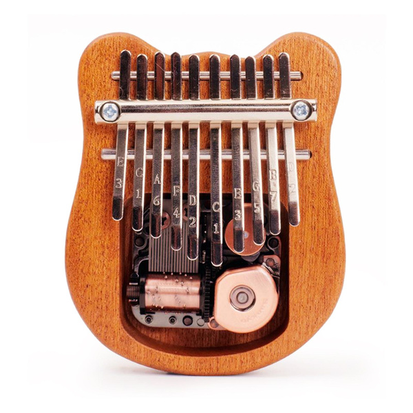 Мини-пианино Kalimba с 10 клавишами, портативный музыкальный инструмент ...