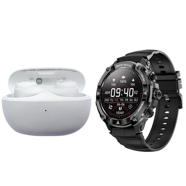 Купить смарт-часы Redmi Y8 Watch-Black+Redmi Buds3Lite-White1, экран 1. ...