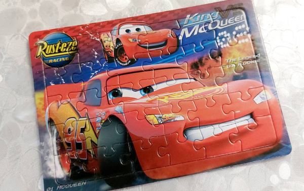 Пазл из 30 деталей машинка Маквин из мультфильма "Тачки" (Cars ...