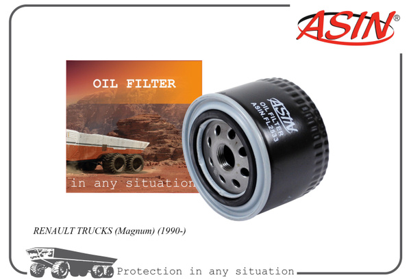 Фильтр масляный 5010372044 ASIN.FL2533 для RENAULT TRUCKS Magnum 1990 ...