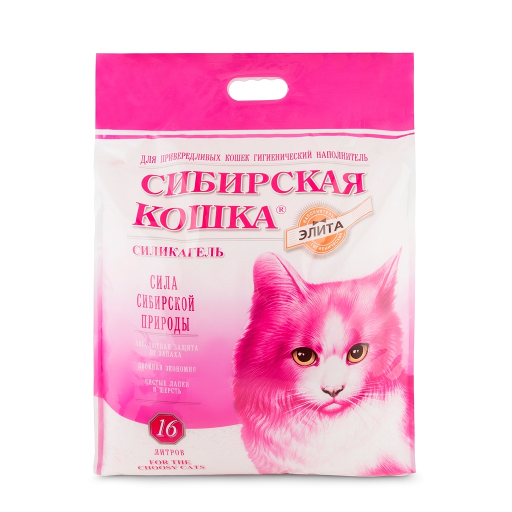 Наполнитель для кошачьих туалетов Сибирская Кошка 16 л ЭЛИТА для ...