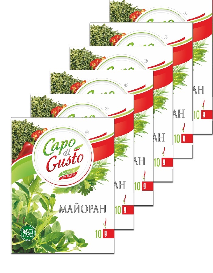 Майоран Capo di Gusto, 10 г х 6 шт — купить в интернет-магазине OZON с ...