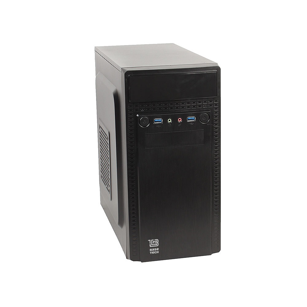 Корпус BaseTech M3302, mATX, Mini-Tower, 2xUSB 3.0, черный, 450W ...