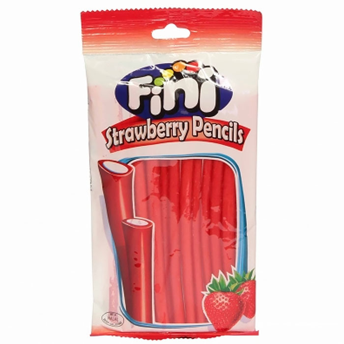 Жевательный мармелад FINI Strawberry Pencils Клубничные карандаши 200 ...