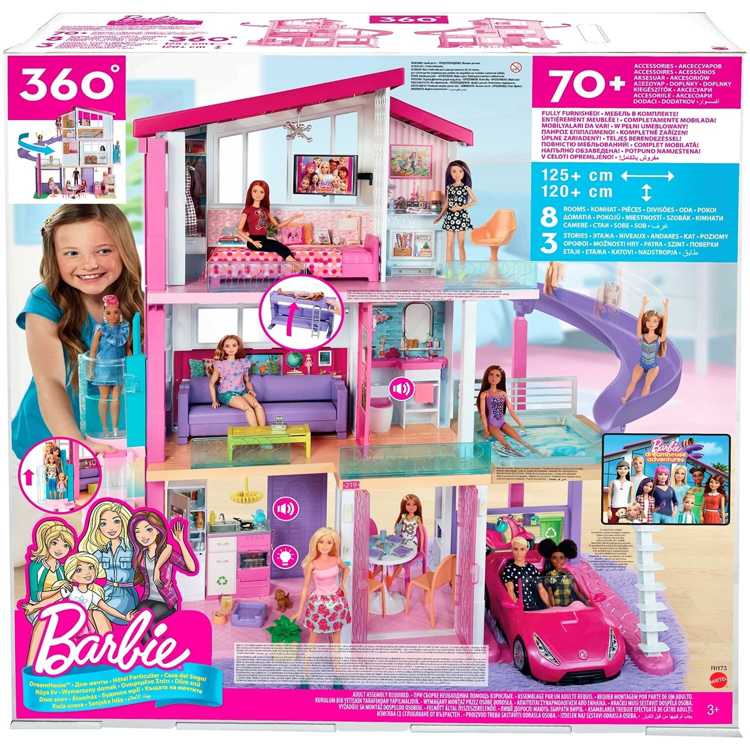 Характеристики Кукольный дом Barbie Dream House Барби "Дом мечты ...