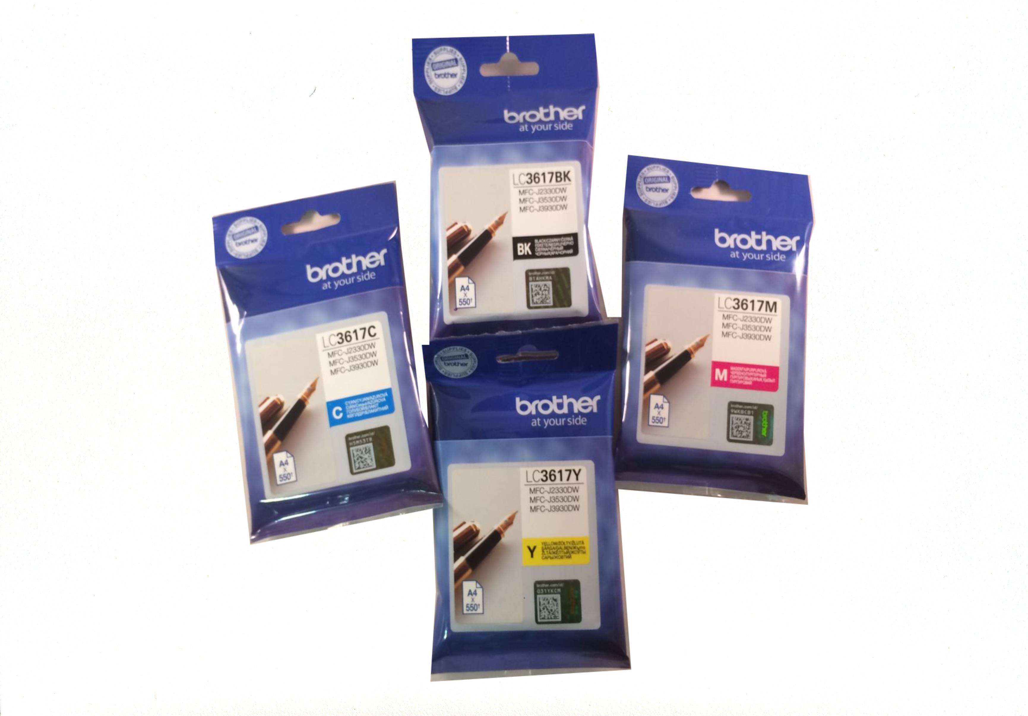 Комплект картриджей Brother LC3617BK/LC3617C/LC3617M/LC3617Y - 4 штуки ...