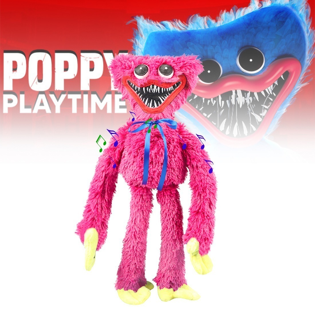 Poppy playtime игры киси миси хаги ваги плюшевые игрушки 40cm розовый ...