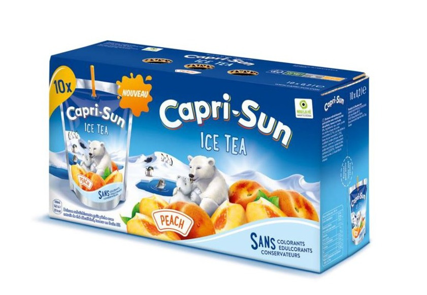 Capri-Sun напиток сокосодержащий Ice Tea (Германия), 200 мл (10 шт ...
