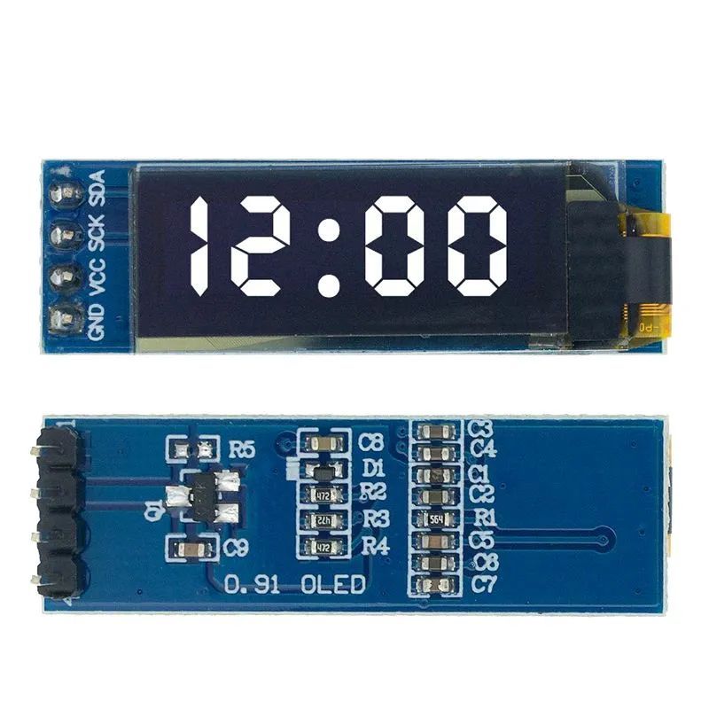 Oled дисплей 091 128x32 I2c белый White для Arduino Stm32 Nodemcu Raspberry купить с