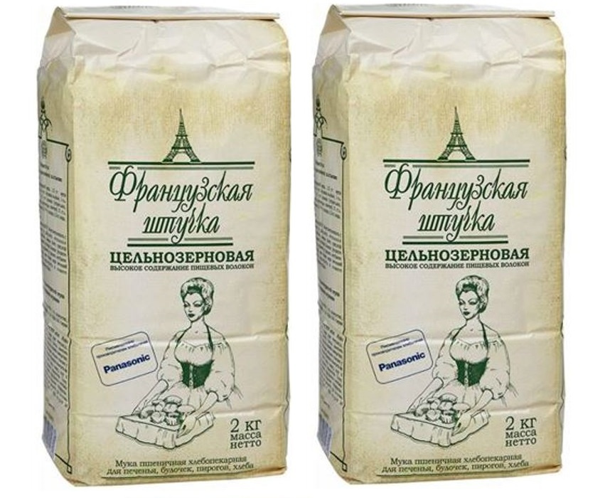 Мука пшеничная цельнозерновая ФРАНЦУЗСКАЯ ШТУЧКА 2 шт по 2 кг — купить ...