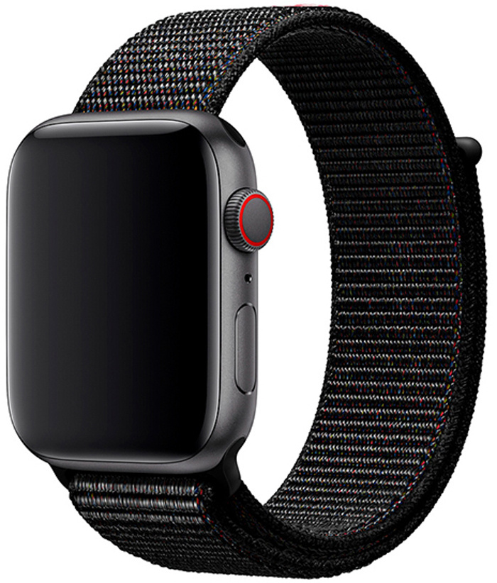 Эластичный нейлоновый ремешок для умных смарт часов Apple Watch series ...