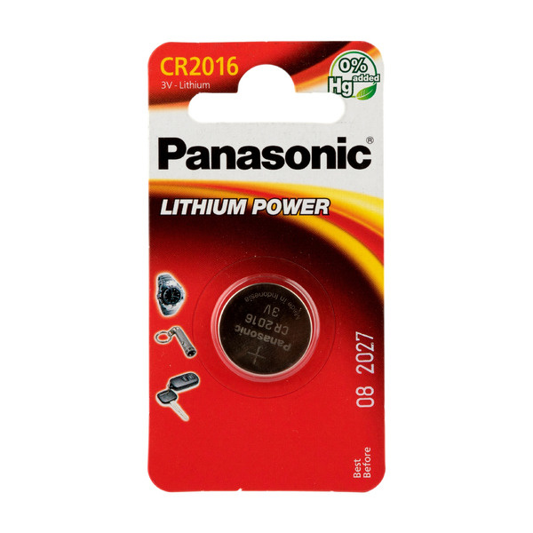 Батарейка Panasonic Lithium Power CR2016, 3 В BL1 — купить в интернет-магазине OZON с быстрой ...