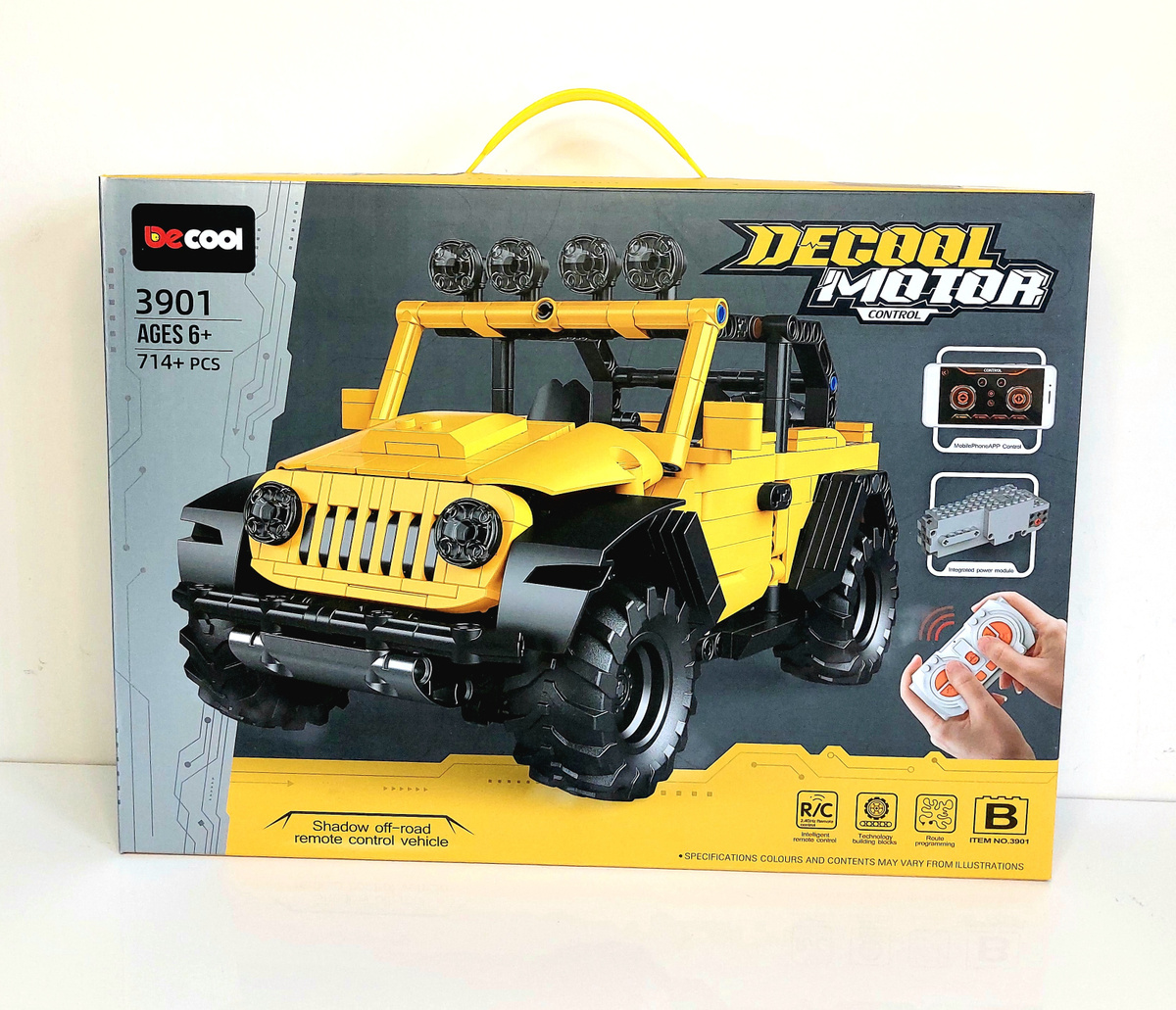 Конструктор Decool Jeep Wrangler "Джип Вранглер" на радиоуправлении, коллекционная модель, 714 ...