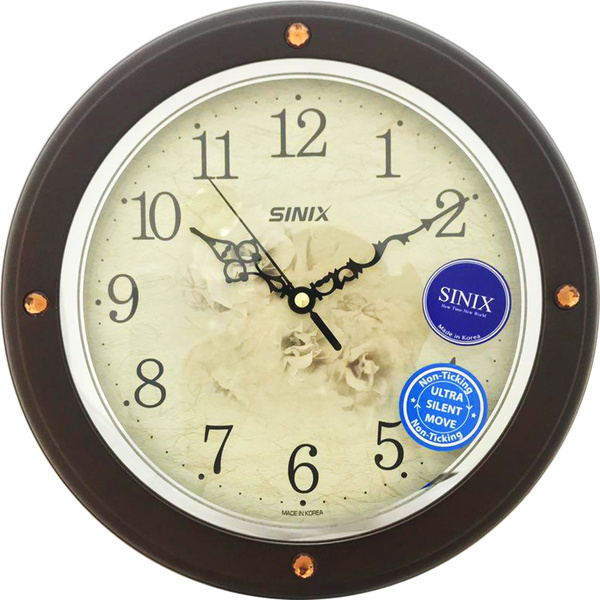Настенные часы Sinix 5071 Ч7658 коричневый 32 х 32 х 4 5 см купить