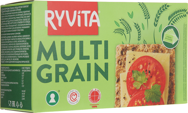 Ryvita Multi Grain хлебцы многозерновые из цельного зерна, 250 г ...