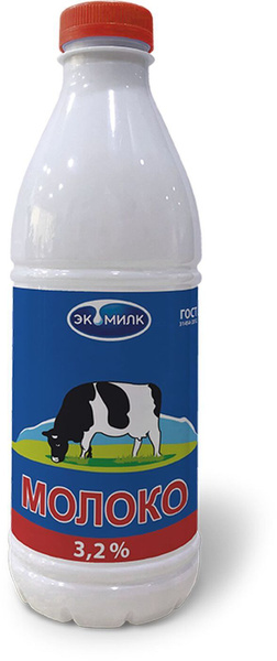 Молоко 3,2%, 930 мл, Экомилк, пастеризованное купить на OZON по низкой цене (170074972)
