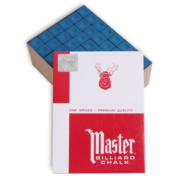 Мел для бильярда Master Billiard Chalk Blue 144 шт. купить на OZON по ...