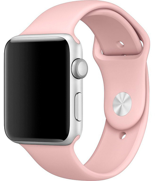 Силиконовый ремешок для смарт часов Apple Watch series 1-8 и Эппл Вотч ...