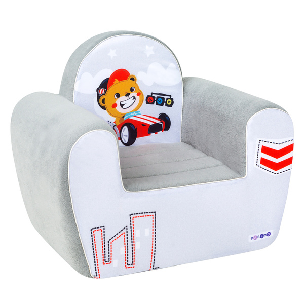 Бескаркасное (мягкое) детское кресло серии "Экшен", Гонщик, цвет Дрим ...