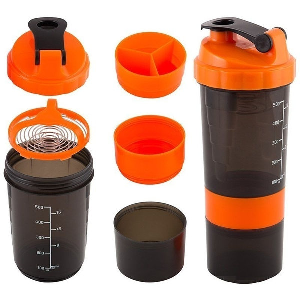 Шейкер для спортивного питания ECOS Sport Shaker Twister Orange с ...