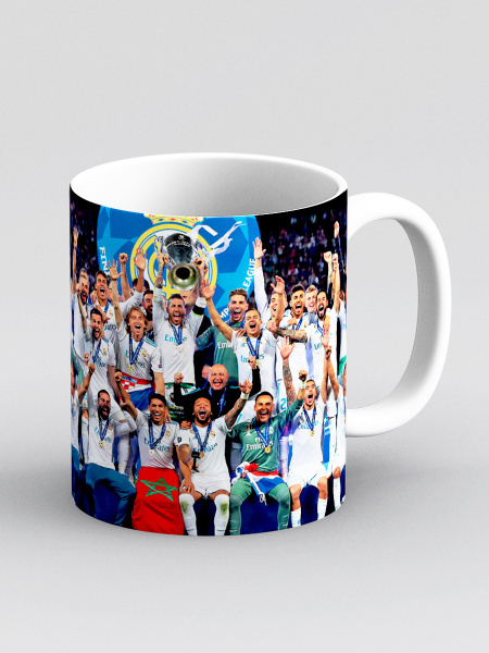 Кружка Дари! "Футбол. ФК Реал Мадрид. Кубок чемпионов УЕФА. UEFA ...