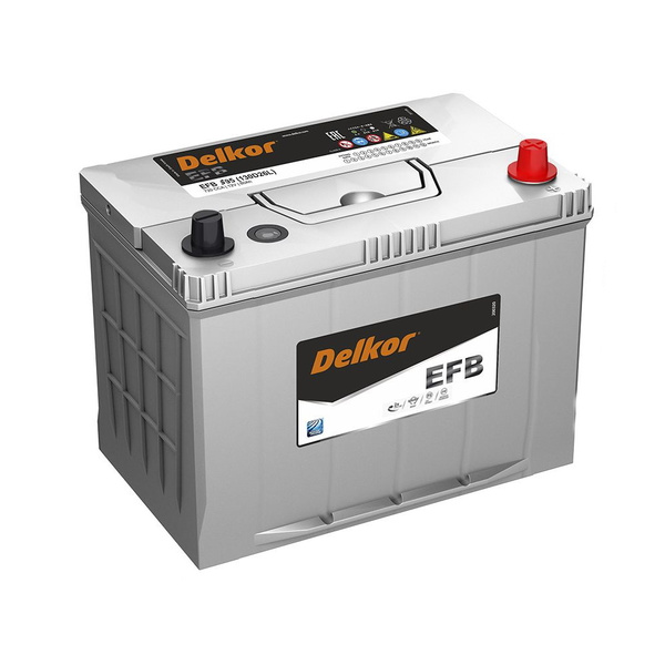 Аккумулятор автомобильный DELKOR EFB 130D26L купить по выгодной цене в интернет-магазине OZON ...