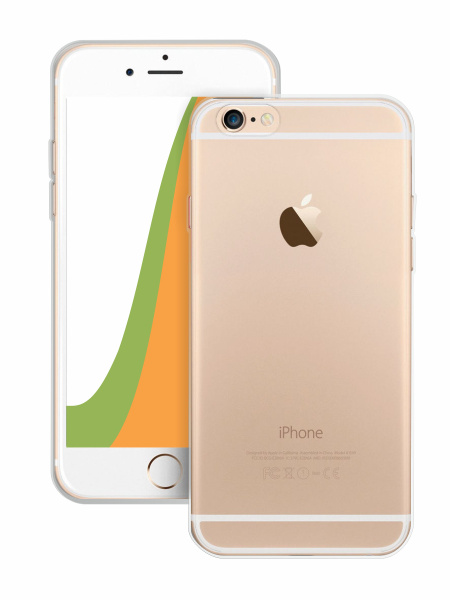Прозрачный силиконовый чехол для iPhone 6 / 6s (чехол на айфон 6/6с ...