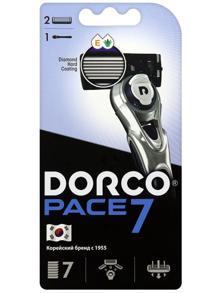 Dorco Бритва PACE7, 7 лезвий, крепление PACE, плавающая головка (1 ...