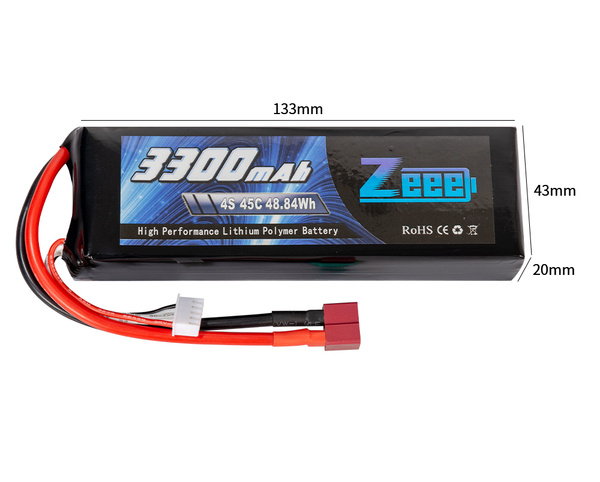 Аккумулятор Zeee Power 4s 14.8v 3300mah 45c SOFT zeee-3300-4s-45c ...