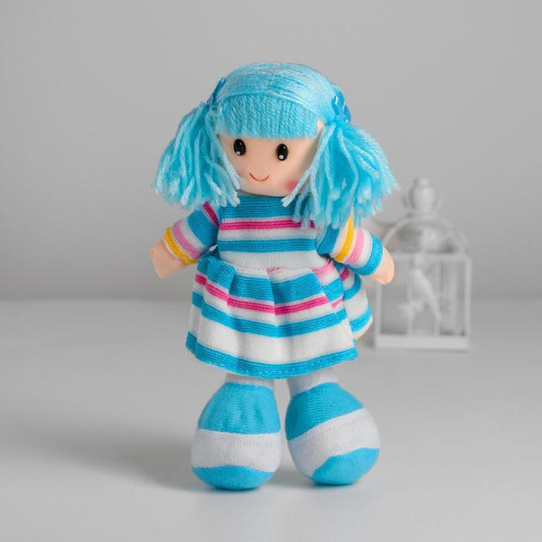 Мягкая игрушка Кукла , в вязаном платьишке. - купить с доставкой по ...